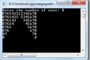 C Program To Integrated Triangle Patterns Using For Loop Codeforcoding