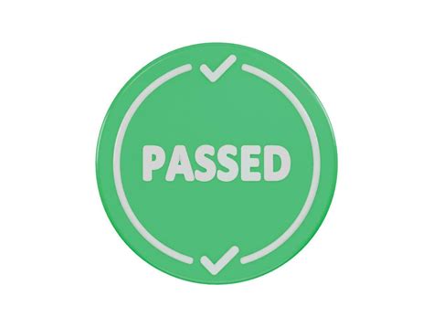 Passed Icon 3d Rendering Vector Illustration 23584897 Vector Art At Vecteezy