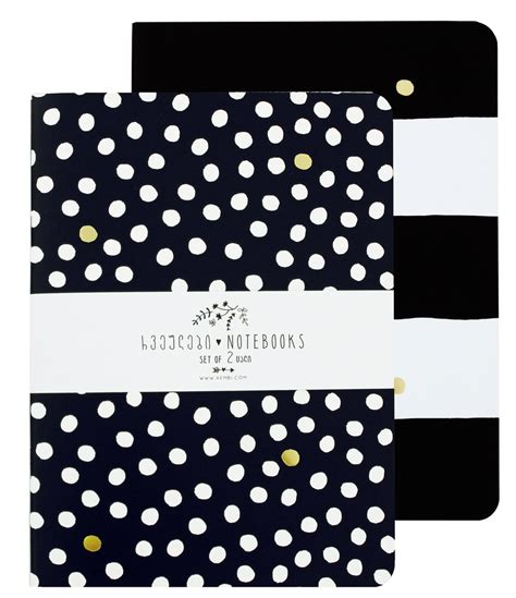 Aembi A Pair Of Notebooks Black And White Veli Store