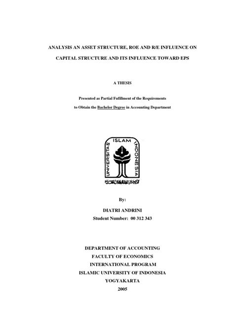 Pdf Analysis An Asset Structure Dokumentips