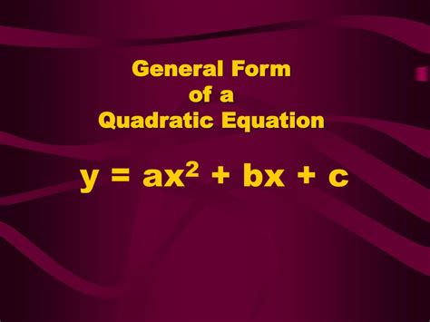 Ppt Graphing Quadratic Equations Powerpoint Presentation Free