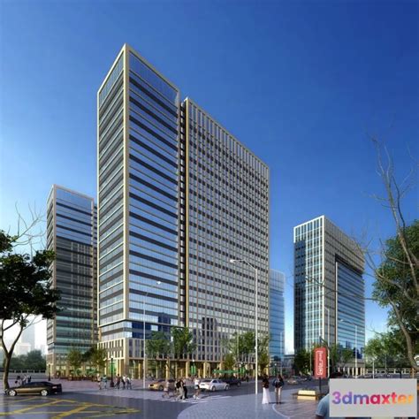 3d Models Of Commercial Building Exterior 3d Scenes 438 3d Max