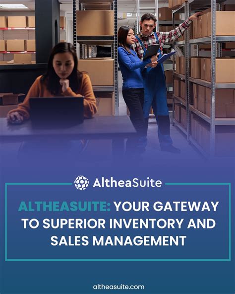 Altheasuite Optimize Inventory And Sales Altheasuite Posted On The
