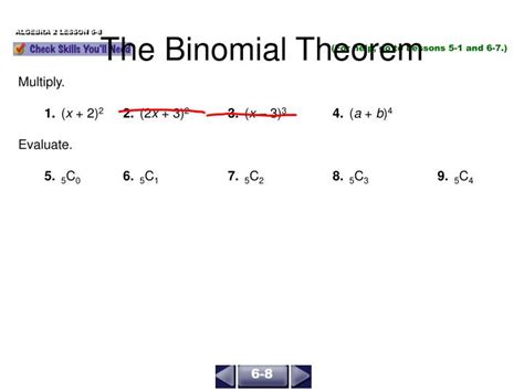 Ppt The Binomial Theorem Powerpoint Presentation Free Download Id