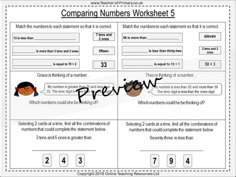 Comparing Numbers Year 2 Teaching Resources