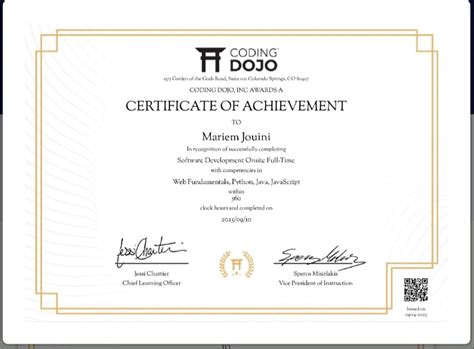 Mariem Jouini On Linkedin Codingdojoafrica Neffeleducation Fullstackdeveloper Codingdojoafrica