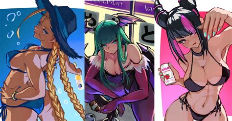 Capcom Cuties Slip Into Sexy Summer Wear In AP Cammy S Fan Art Gallery
