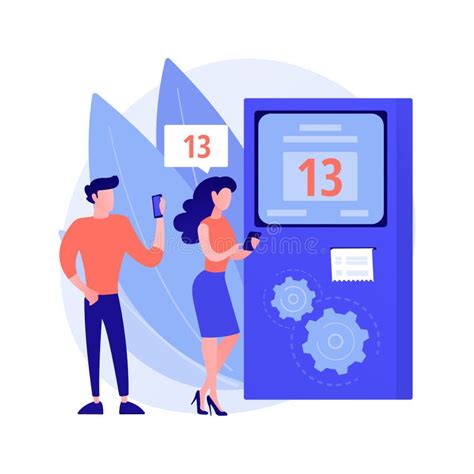 Electronic Queuing System Abstract Concept Vector Illustration Stock Vector Illustration Of