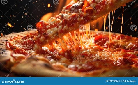Exploding Pizza In Macro Shot Stock Concepts Stock Illustration Illustration Of Shot