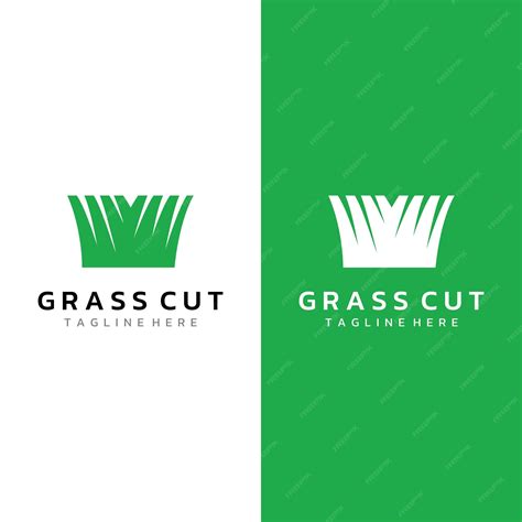 Premium Vector Natural Green Grass Meadow And Mowed Grass Element
