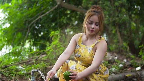 시골 생활 가족의 일상 식사 콩과 달걀로 만든 전통 음식 요리법 Youtube