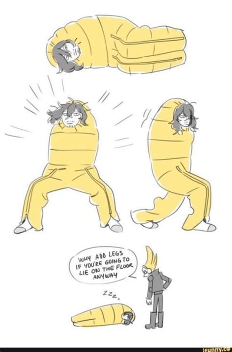 A Better Sleeping Bag For Aizawa Fandom My Hero Academia Memes
