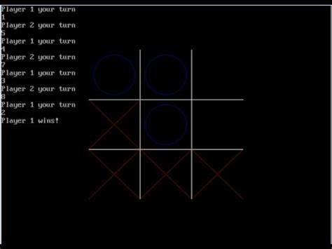 Tic Tac Toe Game In C Using Graphics H YouTube