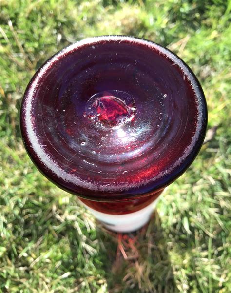 Victorian Bohemian German Ruby Flashed Satin Cameo Glass Vase Collectors Weekly