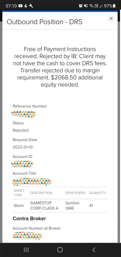 Latest Drs Attempt From My Account And I Got This Message Ive Successfully Drsd Before And