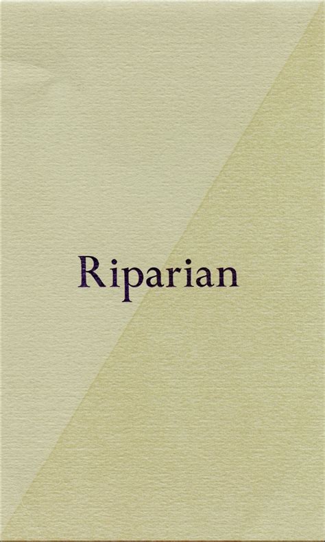 Riparian Anne Waldman Andrew Schelling