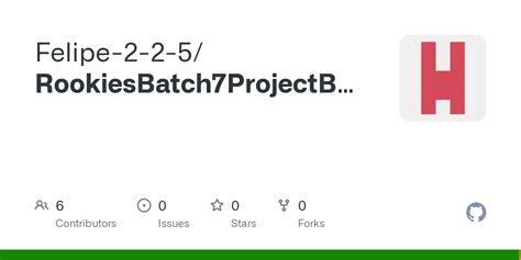 GitHub Felipe RookiesBatch ProjectBackEnd