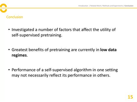 How Useful Is Self Supervised Pretraining For Visual Tasks Ppt