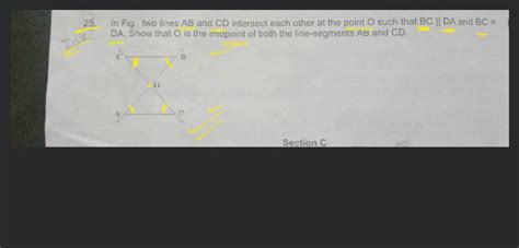 In Fig Two Lines AB And CD Intersect Each Other At The Point O Such