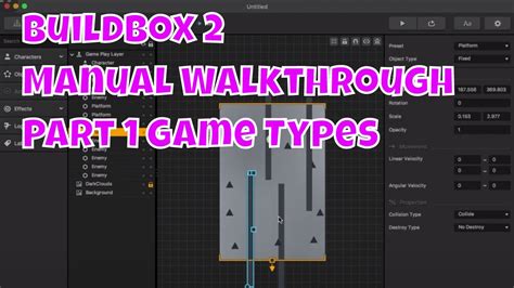 Buildbox Dev Log Manual Walkthrough Part Game Types YouTube