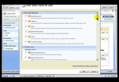 Osisoft Create A Custom Web Part V2010 Youtube