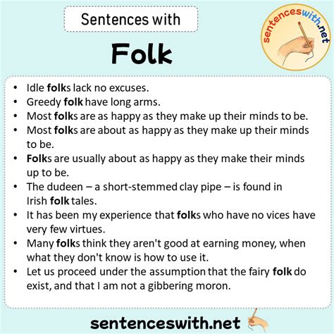 Sentences With Folk Sentences About Folk Sentenceswith Net