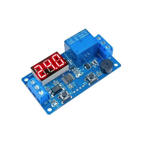 Módulo Temporizador Ajustável Com Disparo Relé 12v 2 Botões 06x Se