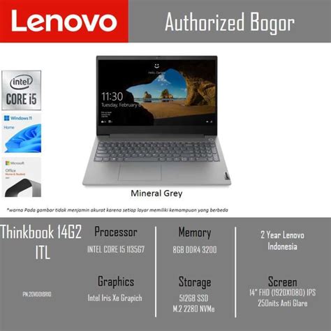 Jual Lenovo Thinkbook G Itl Vd Brid Intel Core I G Gb Ddr Gb Ssd Win
