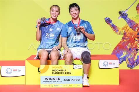 Hseih Pei Shan Hung En Tzu Juara Ganda Putri Indonesia Masters 2024 Antara Foto
