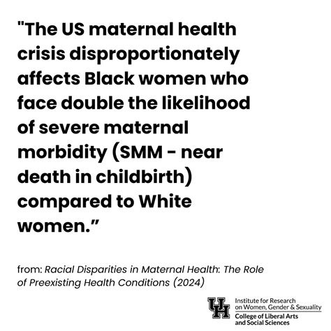 Racial Disparities In Maternal Health The Role Of Preexisting Health Conditions College Of