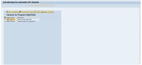 QA SAP Tcode Job Planning For Auto Usage Decision QA SAP Tcode Job Planning For Auto Usage Decision