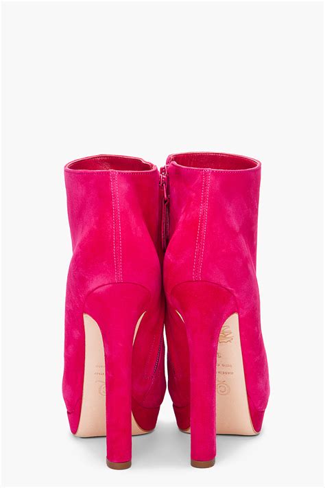 Alexander Mcqueen Suede Ankle Booties