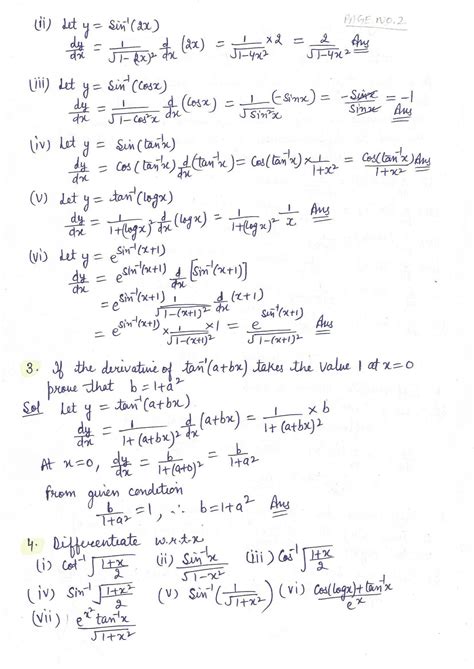 SOLUTION Differential Calculus Inverse Trigonometric Functions Differentiation Studypool