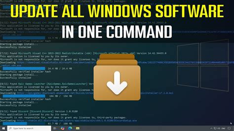 How To Update All Windows Software With One Command Winget Windows