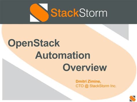openstack automation overview ppt