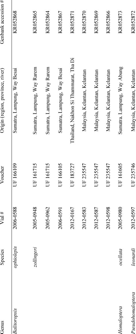 Samples Produced From This Study Included In Phylogenetic Analysis Download Table