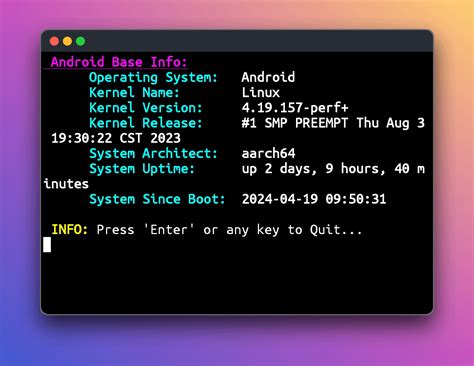 I Reworked The Sysinfo Script With Lots Of Improvements Rtermux