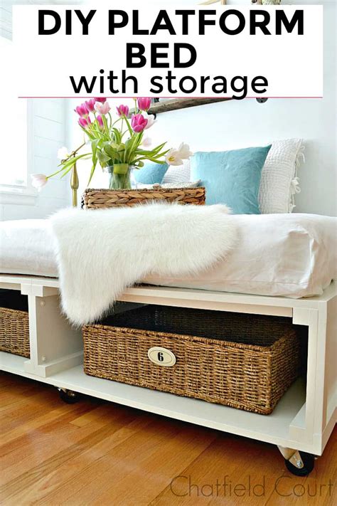 Building A Diy Platform Bed With Tons Of Storage And Wheels