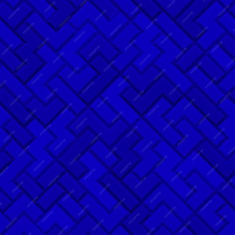 Premium Vector Abstract Seamless Pattern Made Of Tetris Blocks In Blue Colors