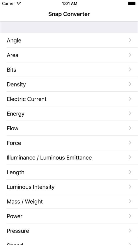 Snap Converter Convert Units Free Pour Iphone Télécharger