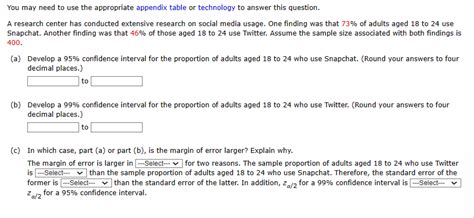 solved you may need to use the appropriate appendix table or