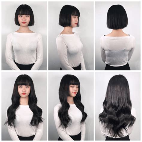 숏 단발 기장 긴 머리 연장 원한다면 인천 주안에서 18인치 땋기붙임머리 해보세요 네이버 블로그