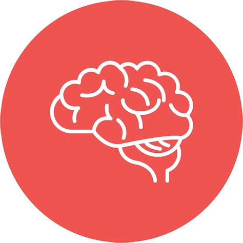 Premium Vector Brain Vector Illustration Style