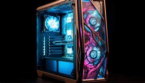 Premium AI Image Gaming Case That Has A Glowing LED Light Strip