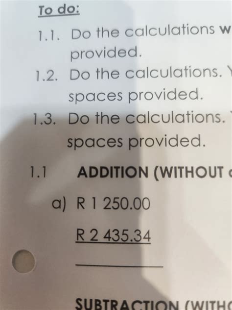 To Do 11 Do The Calculations W Provided 12 Do StudyX