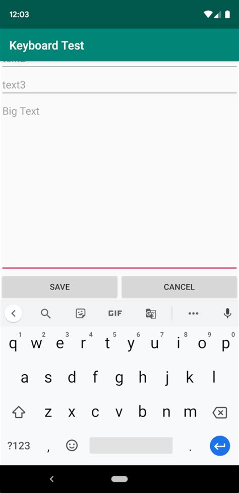 Android Scrollable Layout When Keyboard Pops Up But Without Focus