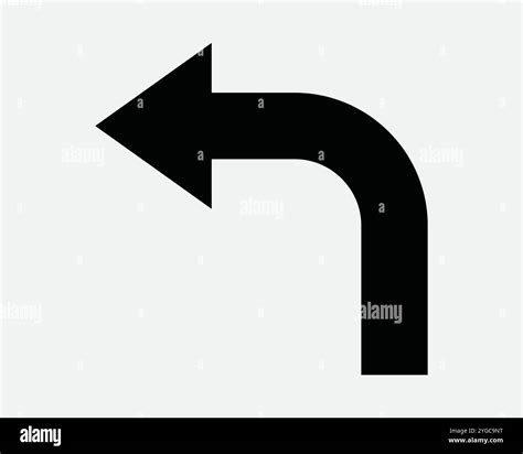 Up Turn Left Path Direction Navigation Position Turning Arrow Arrowhead