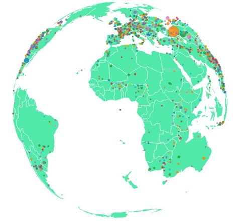 Map Data Across The Globe