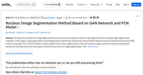 nucleus image segmentation method based on gan network and fcn model