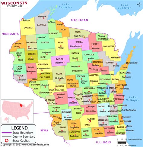 Wisconsin State Map Wisconsin State Parks Map X Poster Best Maps